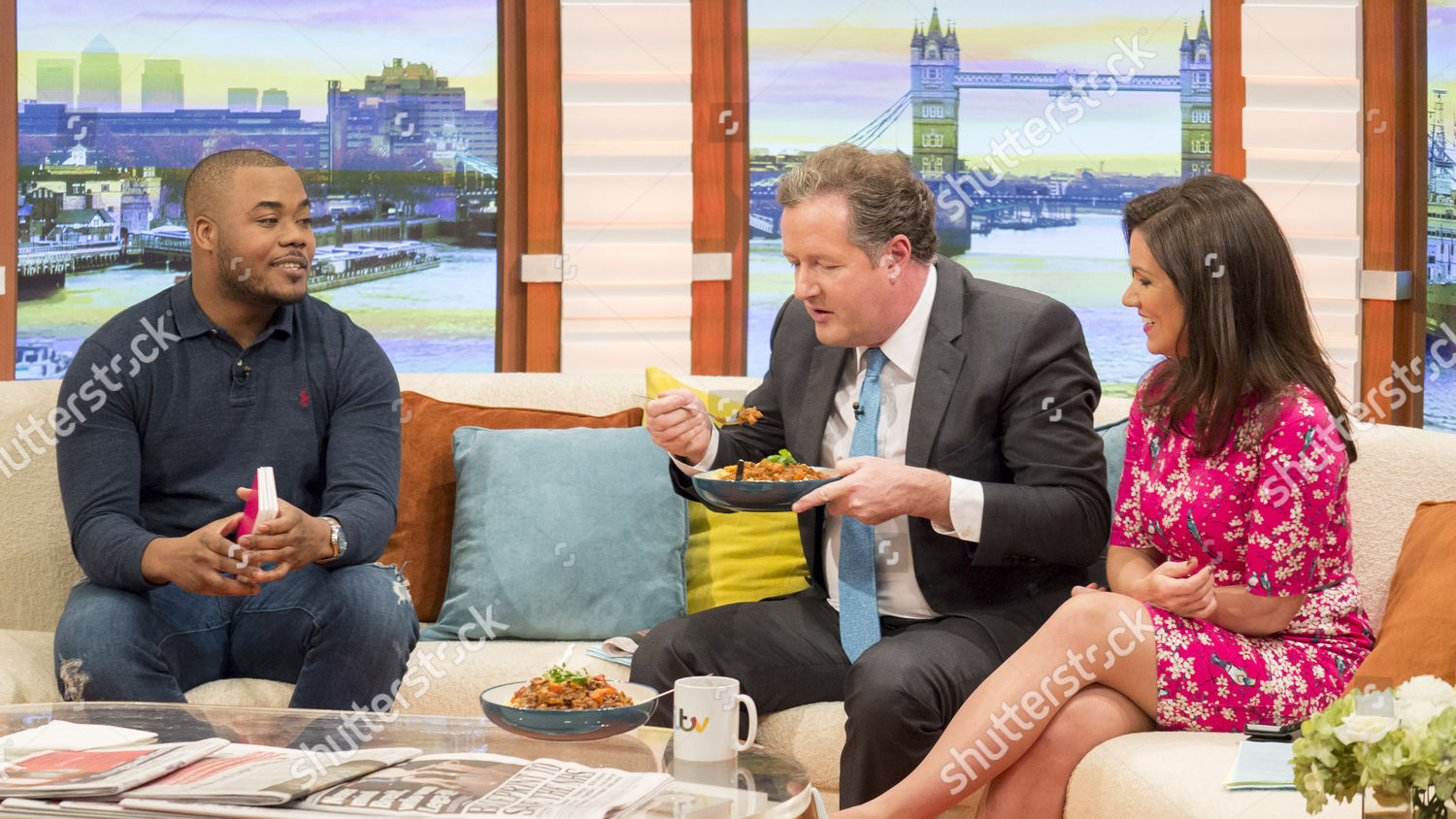Selasi Gbormittah Piers Morgan Susanna Reid Editorial Stock Photo ...