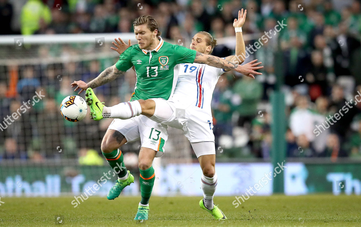 Republic Ireland Vs Iceland Irelands Jeff Editorial Stock Photo - Stock ...