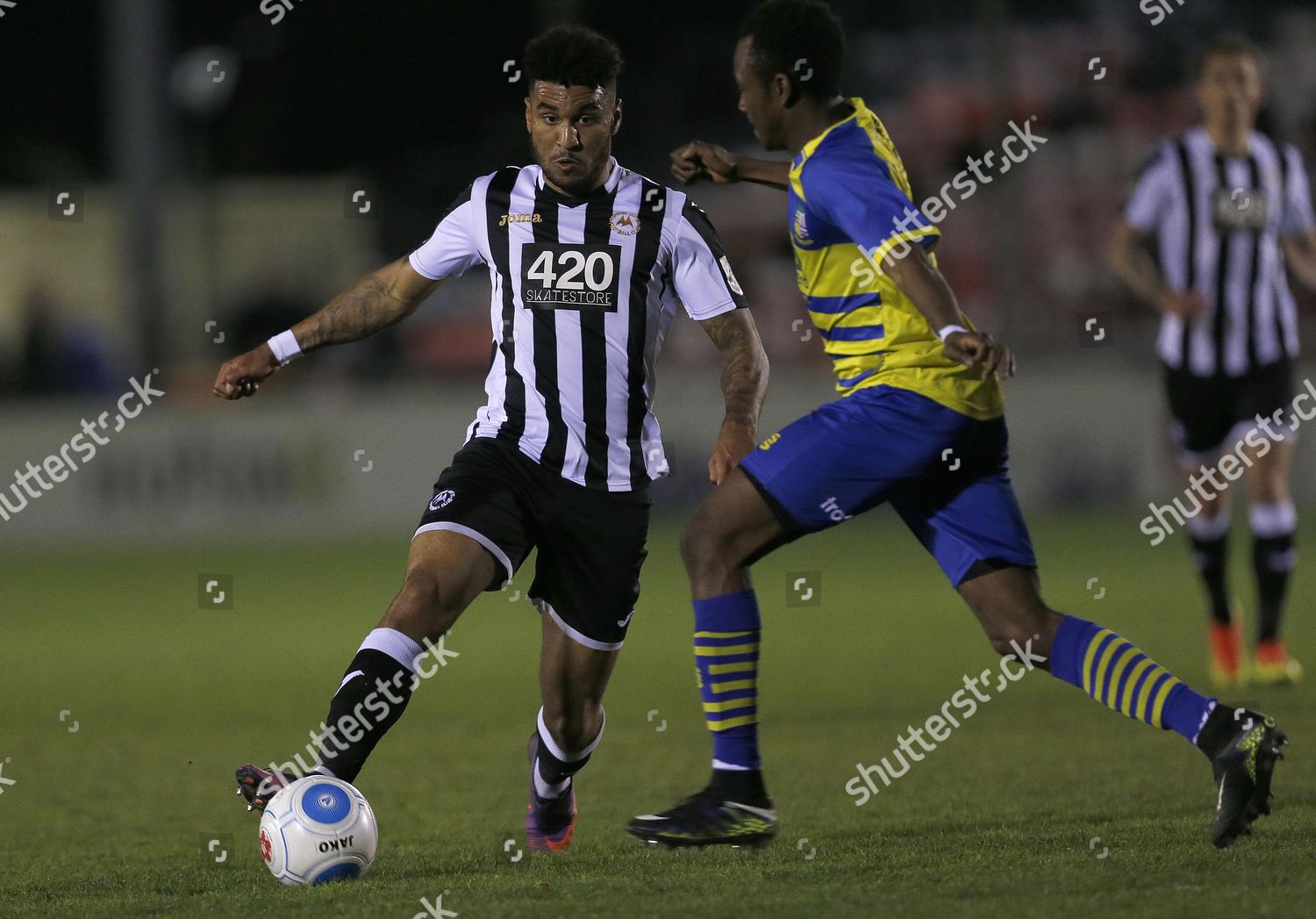 Torquay Uniteds Jamie Reid Attacking During Editorial Stock Photo ...