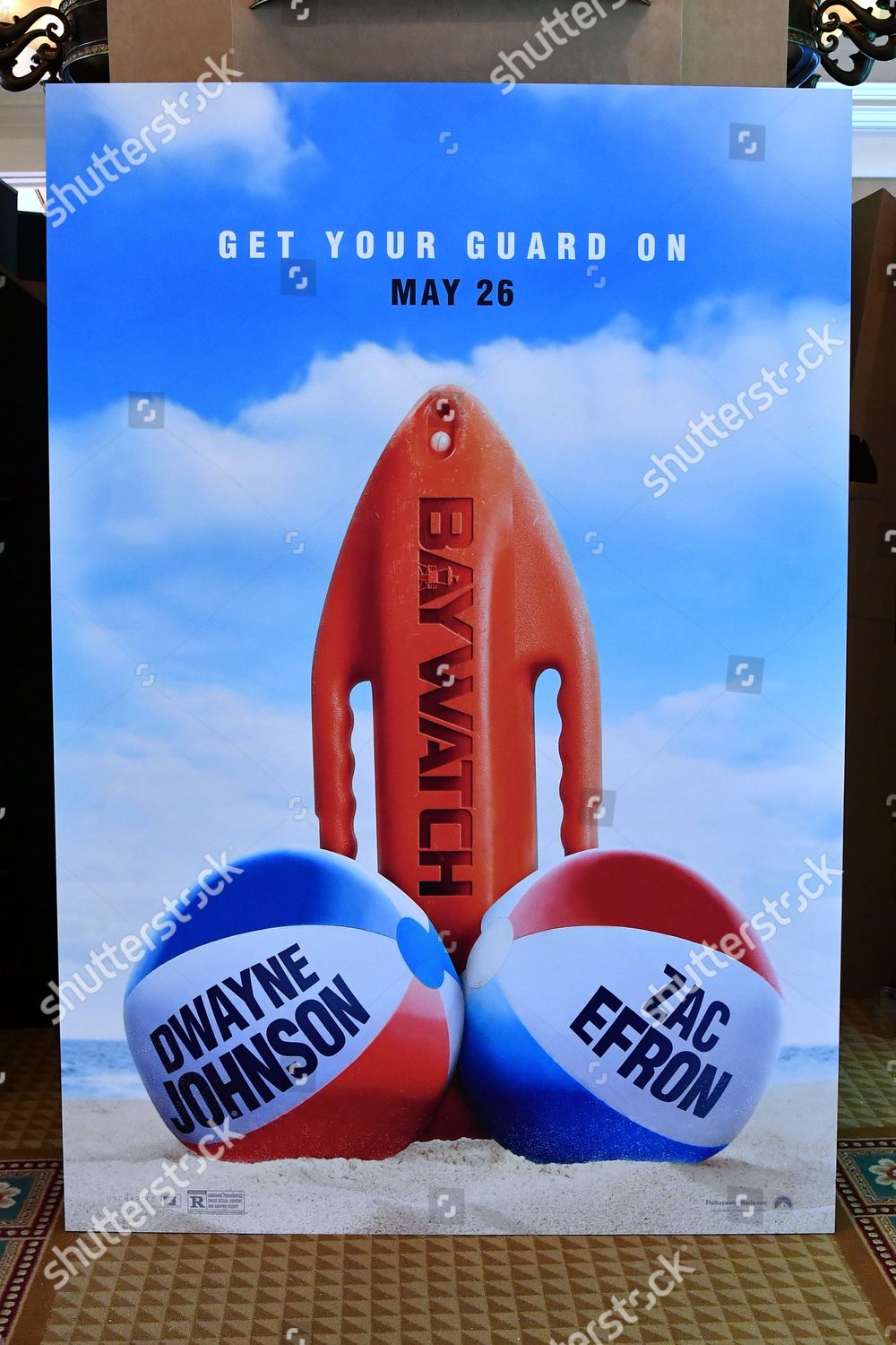 Baywatch Movie Poster Atmosphere Editorial Stock Photo - Stock Image ...