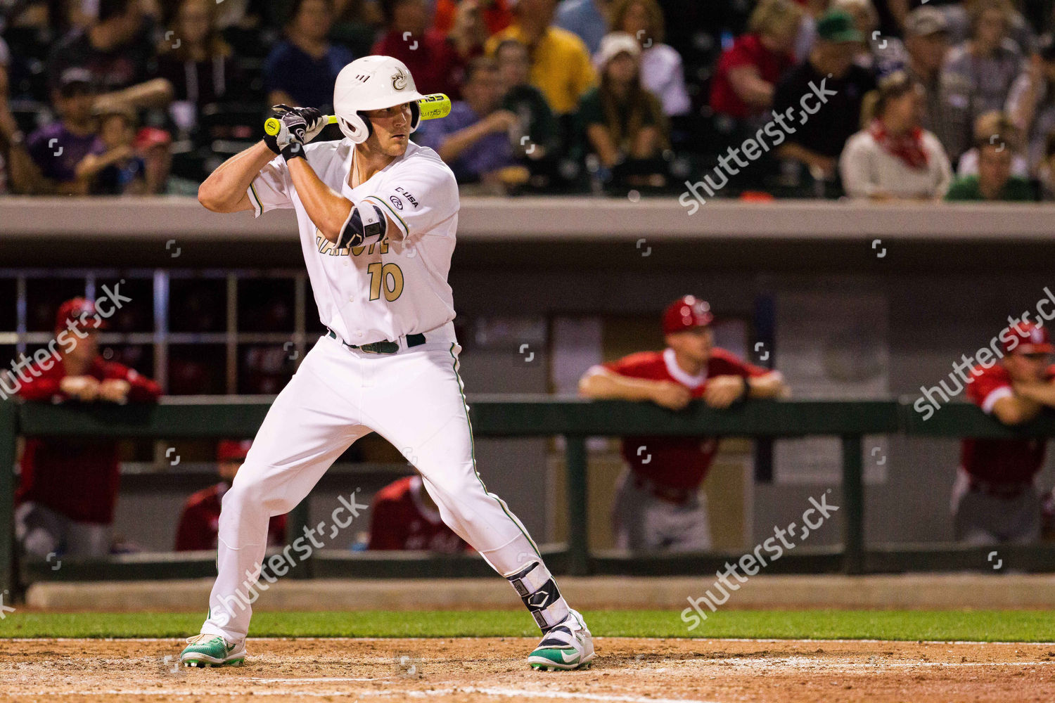 Charlotte Infielder Zach Jarrett 10 Bat Editorial Stock Photo - Stock ...