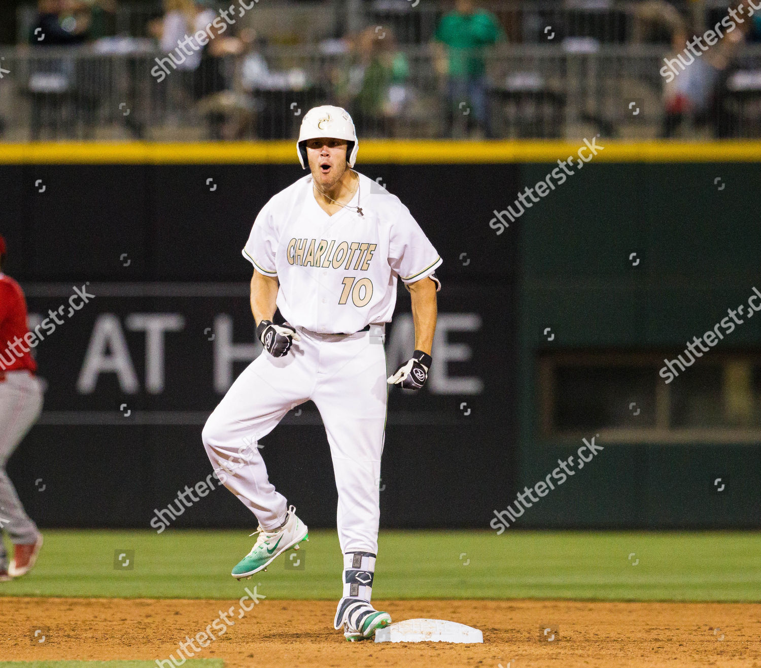 Charlotte Infielder Zach Jarrett 10 Celebrates Editorial Stock Photo ...