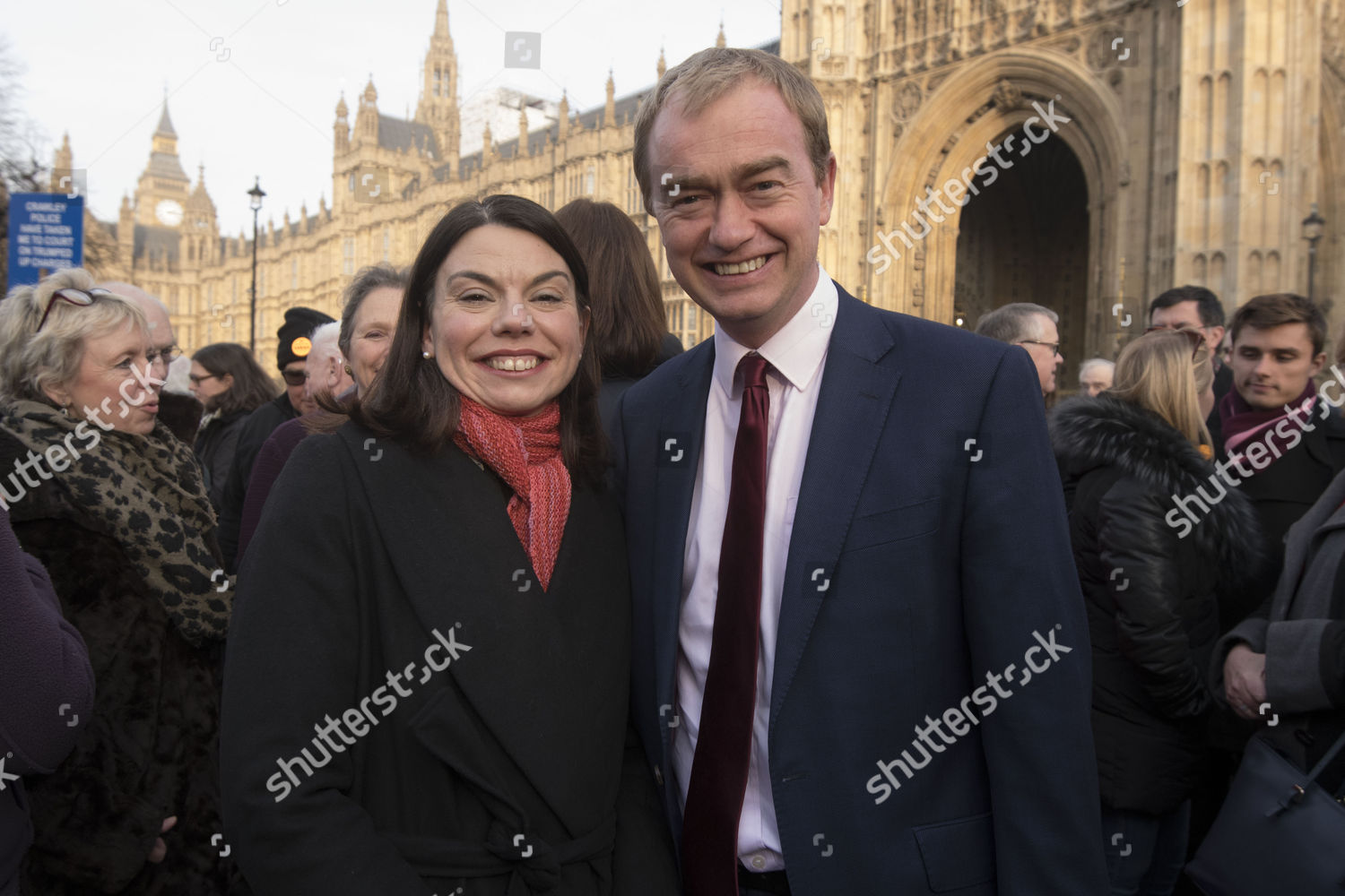 Sarah Olney Tim Farron On College Editorial Stock Photo - Stock Image ...