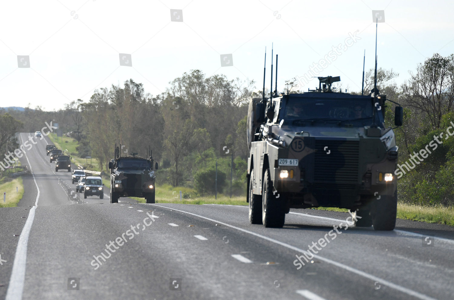 Convoy Army Emergency Services Vehicles Make Editorial Stock Photo ...
