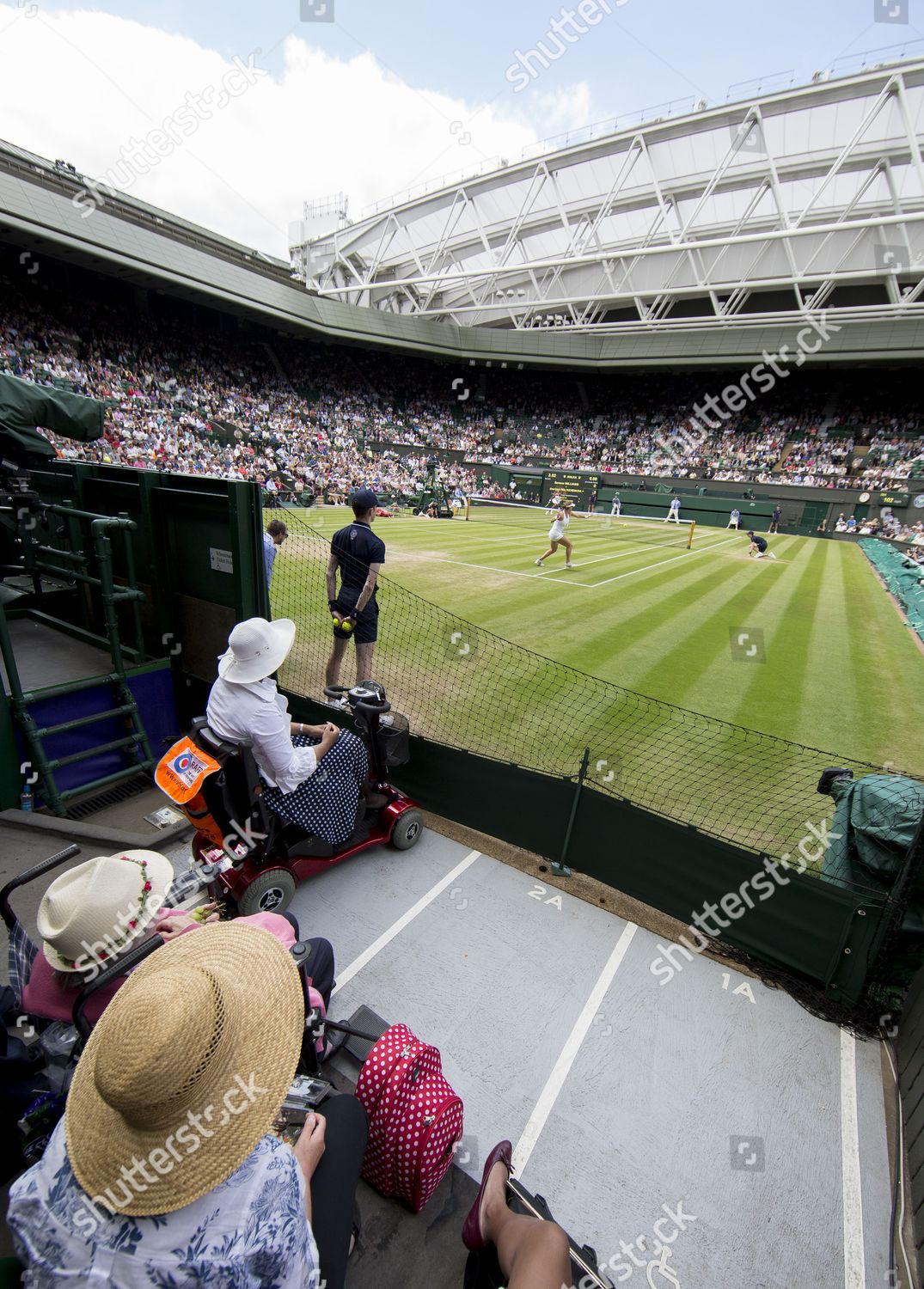 Disabled Spectators Watch Match On Centre Editorial Stock Photo - Stock ...