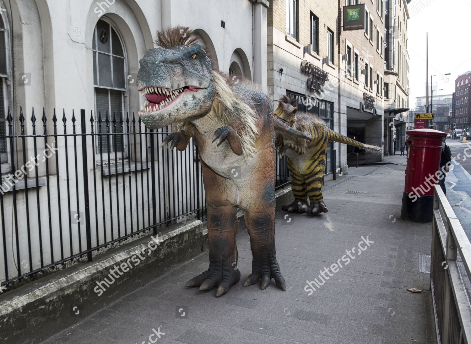 Wild Dinosaurs Shock Onlookers During Rampage Editorial Stock Photo ...