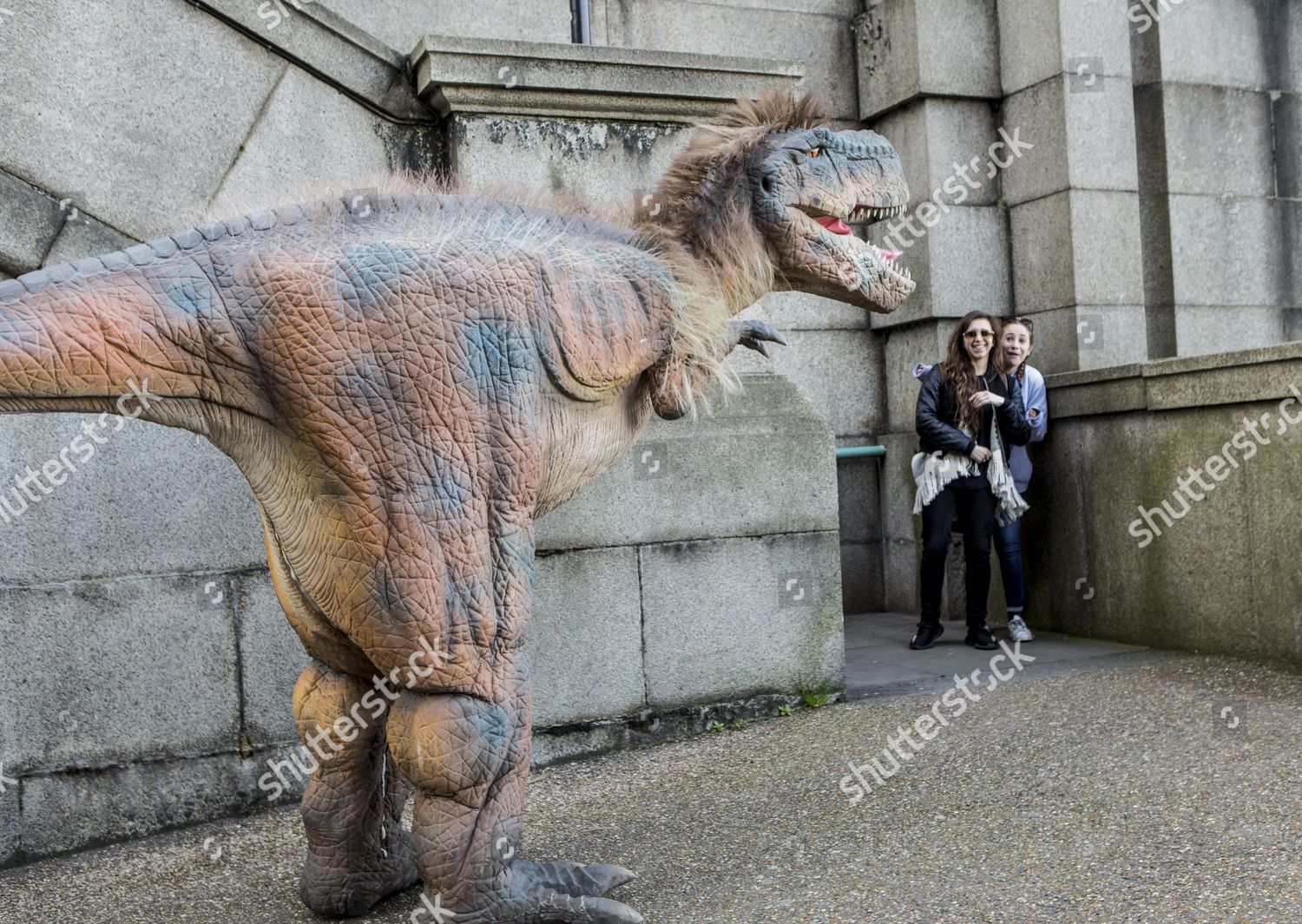 Wild Dinosaurs Shock Onlookers During Rampage Editorial Stock Photo ...
