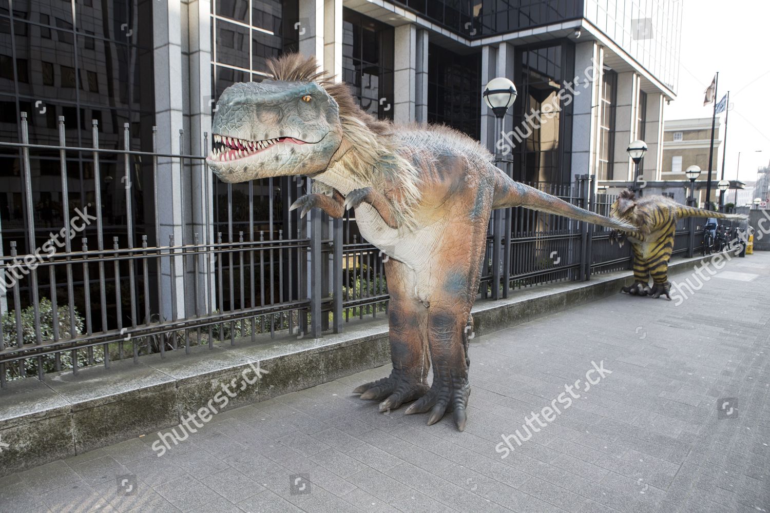 Wild Dinosaurs Shock Onlookers During Rampage Editorial Stock Photo ...