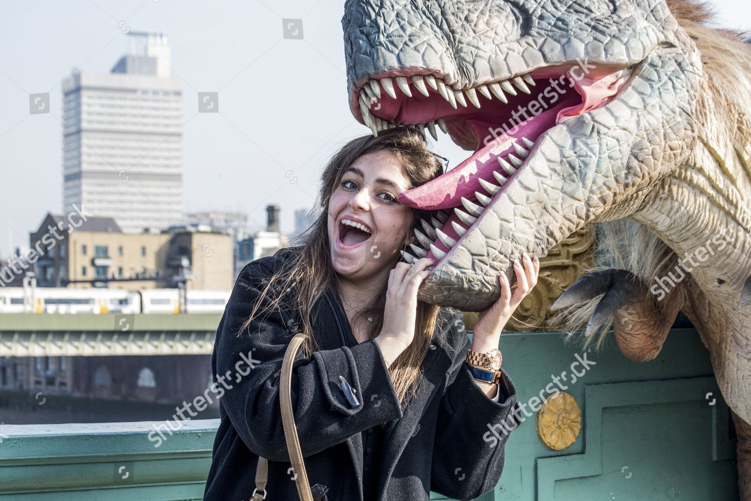 Wild Dinosaurs Shock Onlookers During Rampage Editorial Stock Photo ...