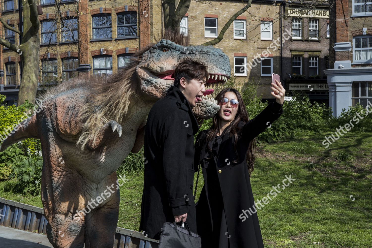 Wild Dinosaurs Shock Onlookers During Rampage Editorial Stock Photo ...