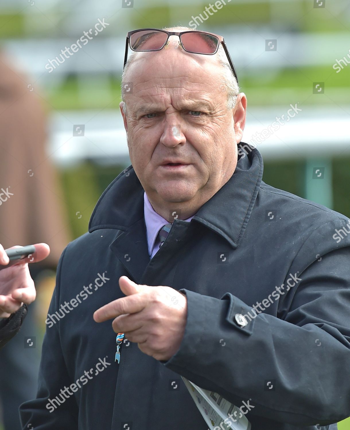 Richard Fahey Trainer Doncaster Racecourse On Editorial Stock Photo ...