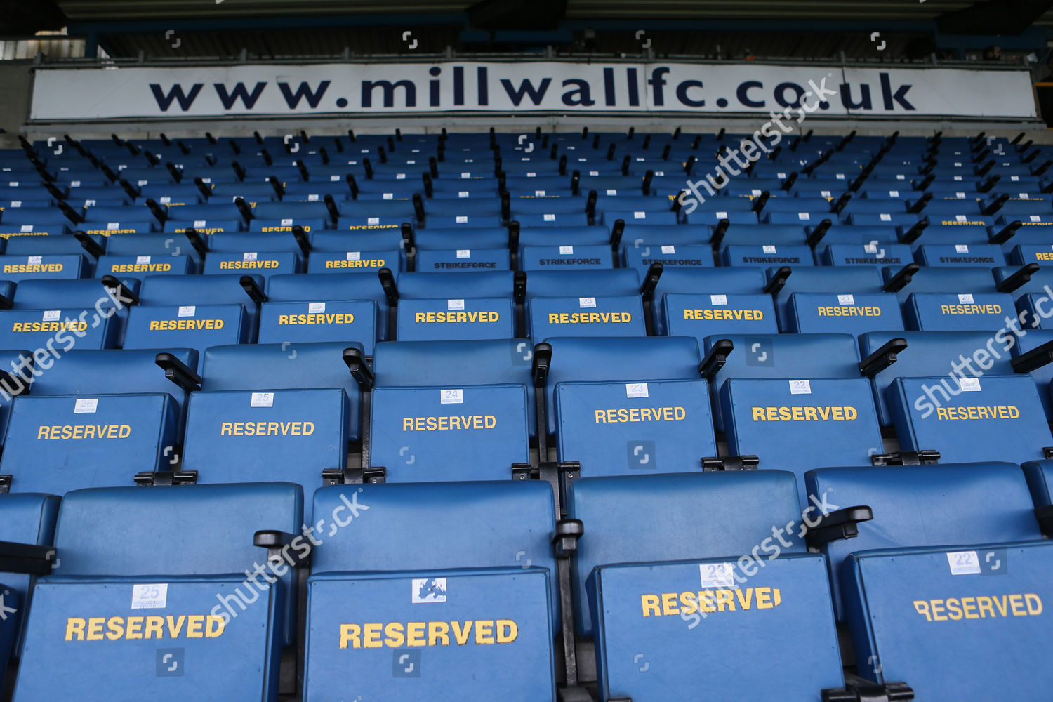 Reserved Seats Main Stand Millwall Fc Editorial Stock Photo - Stock ...
