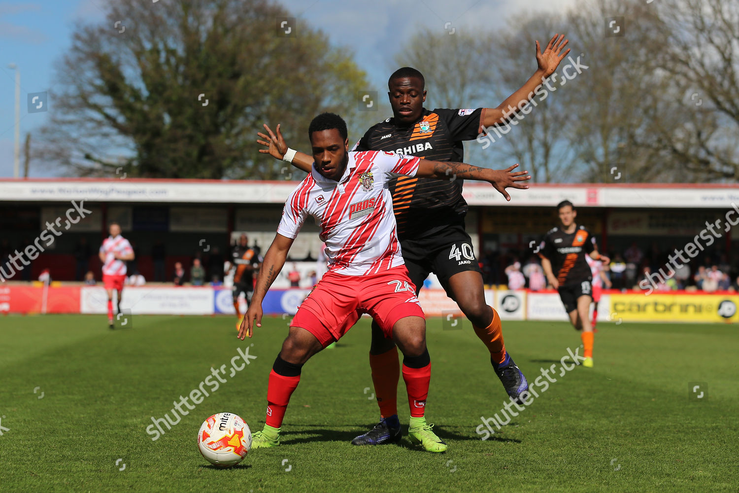 Kaylen Hinds Stevenage David Tutonda Barnet Editorial Stock Photo ...