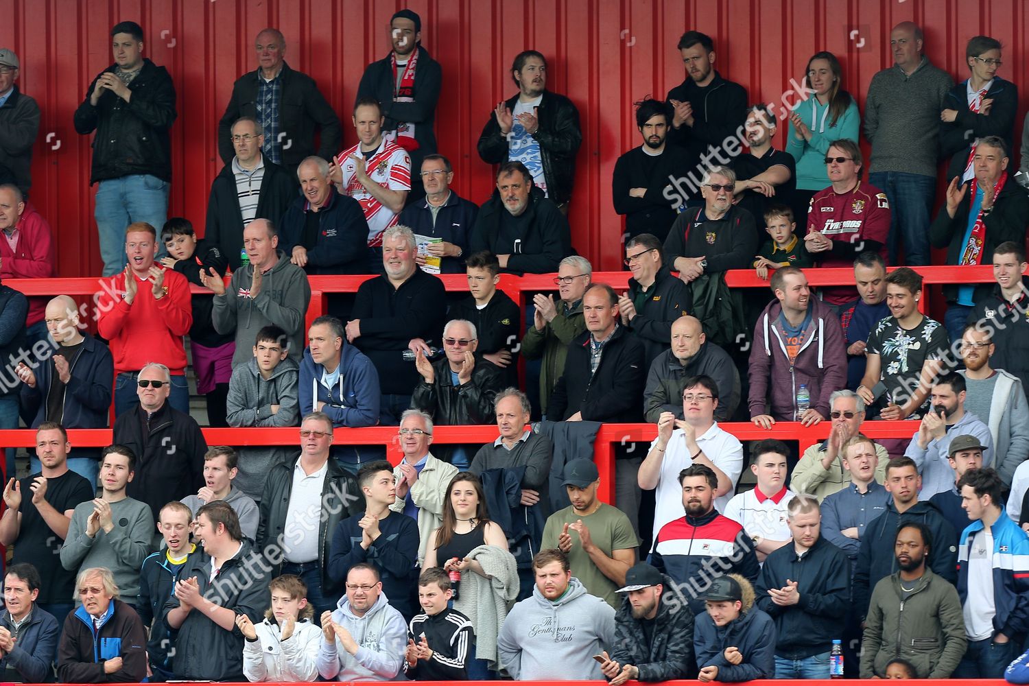 Stevenage Fans During Stevenage Vs Barnet Editorial Stock Photo - Stock ...