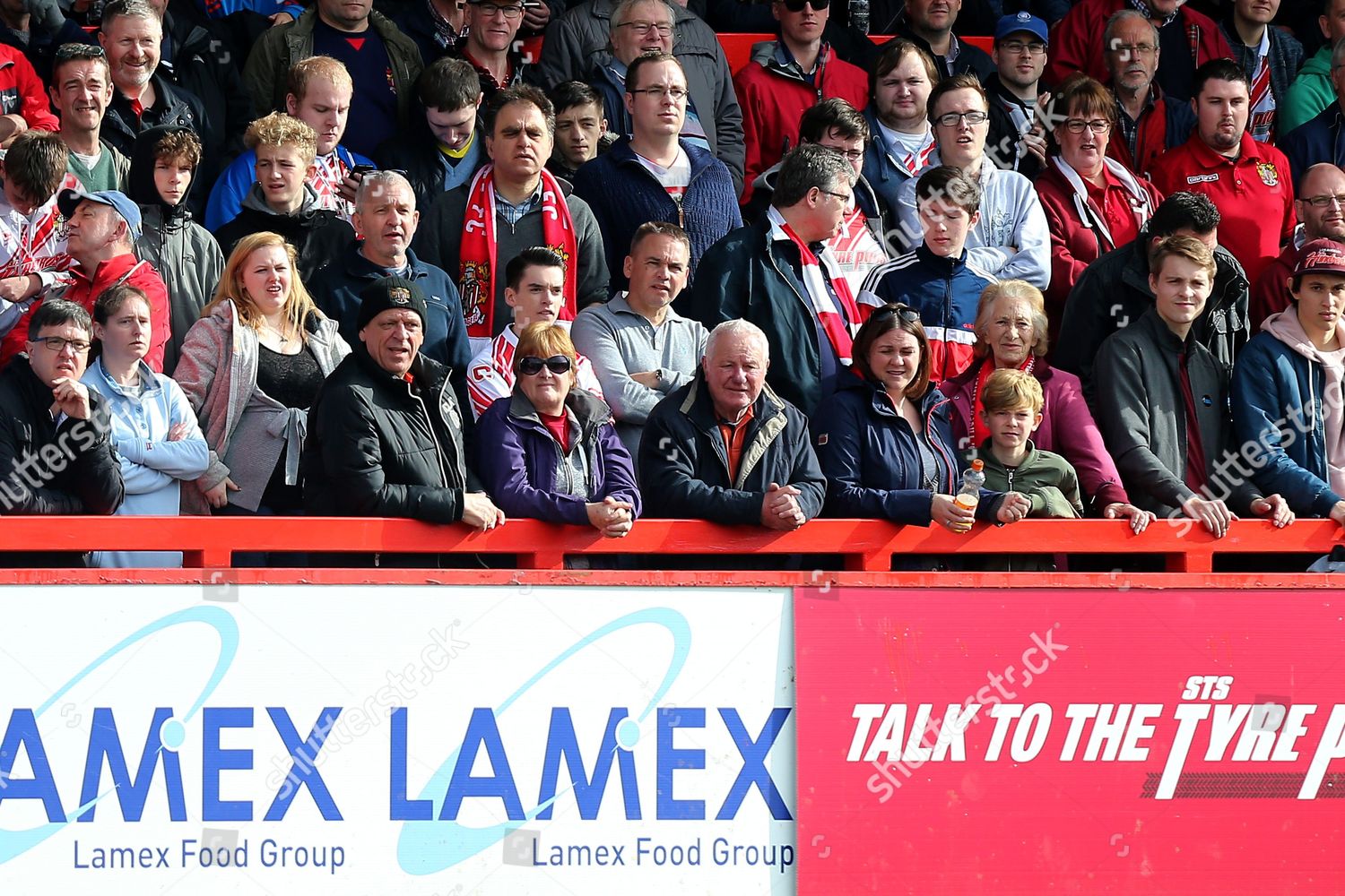 Stevenage Fans During Stevenage Vs Barnet Editorial Stock Photo - Stock ...