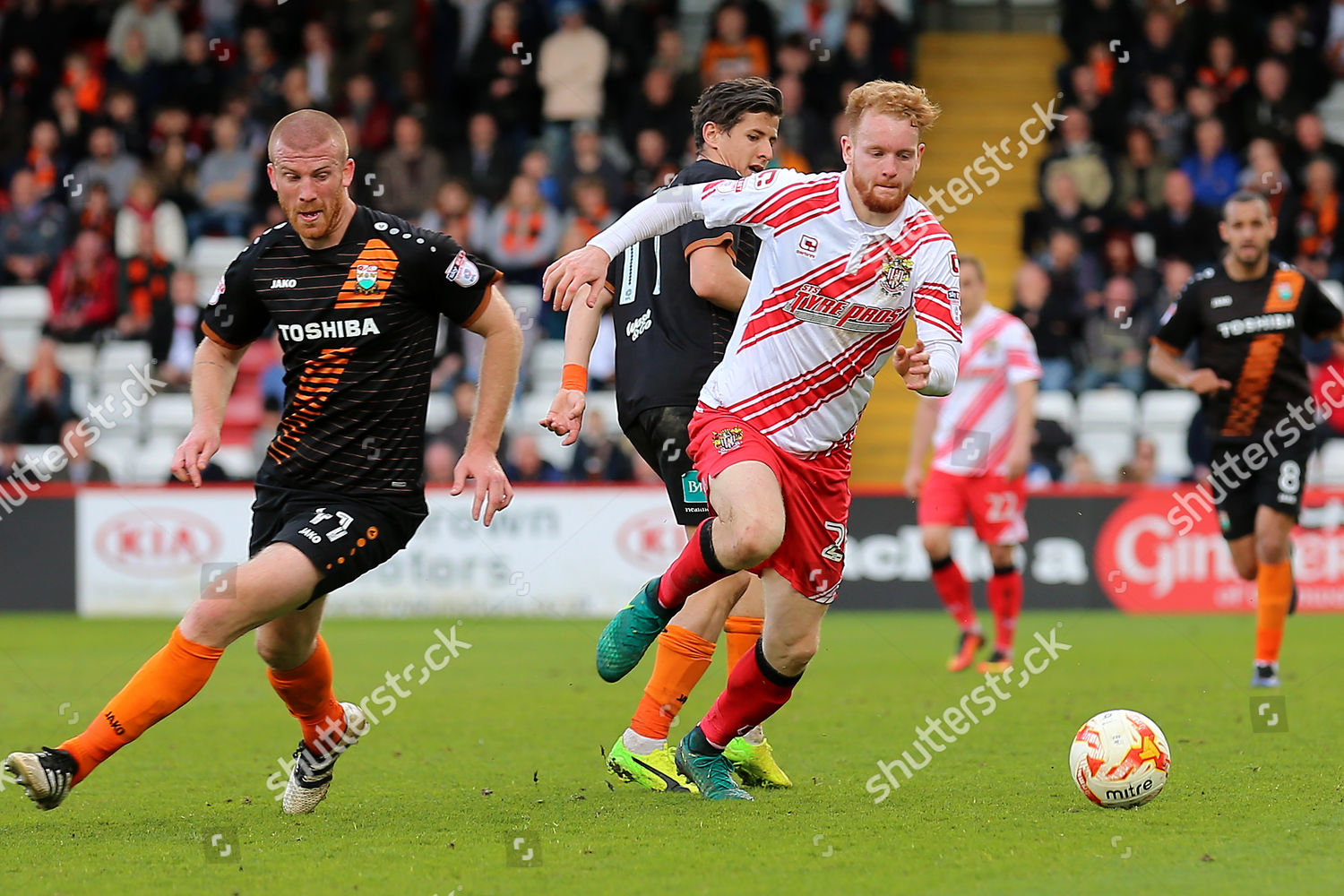 Connor Ogilvie Stevenage Charlie Clough Barnet Editorial Stock Photo ...