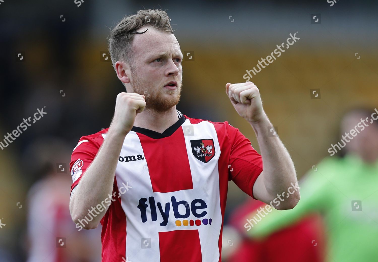 Exeter Citys Jake Taylor Celebrates Win Editorial Stock Photo - Stock ...