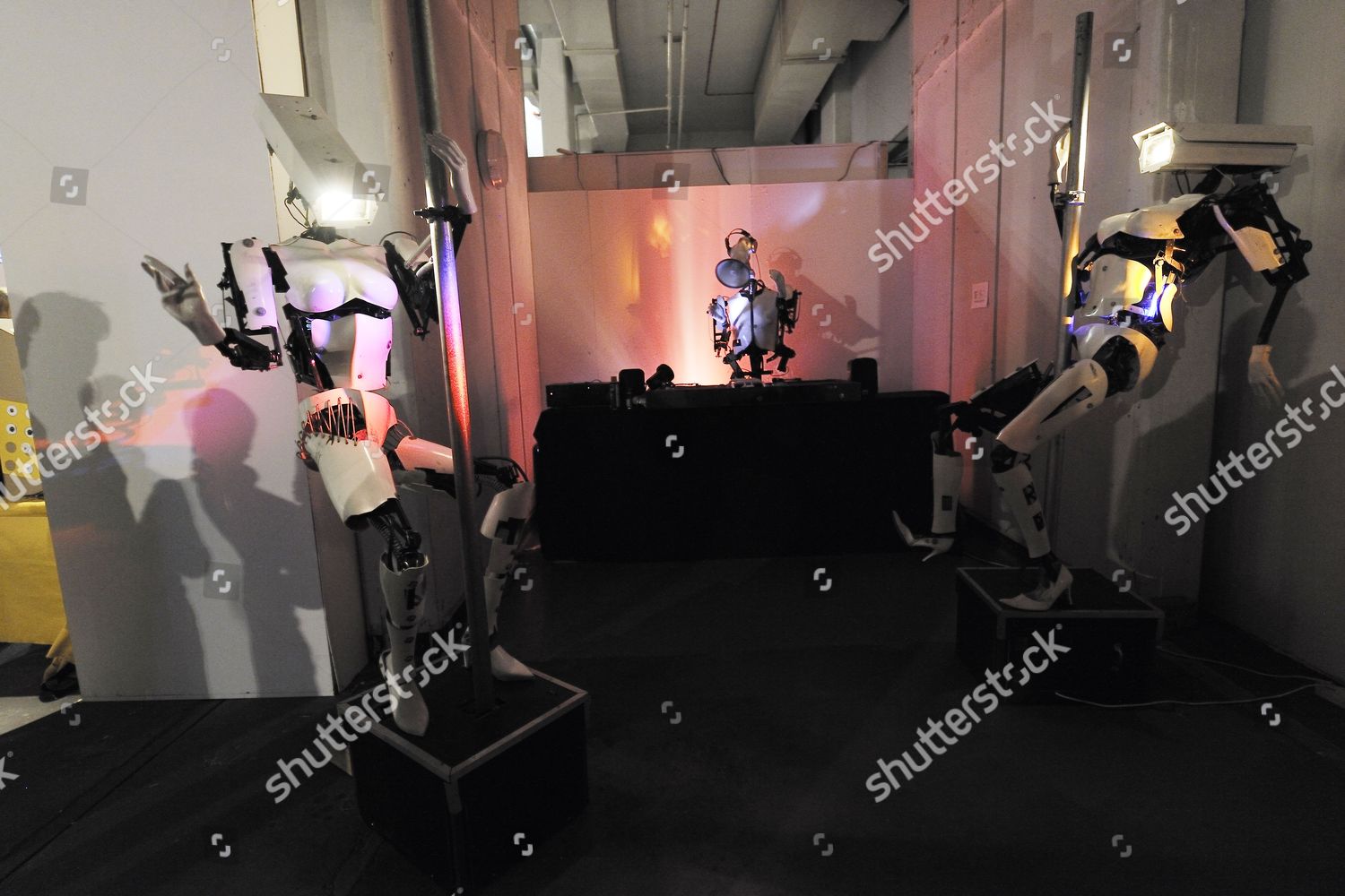 Pole Dancing Robots Installation Titled Peepshow Editorial Stock Photo ...