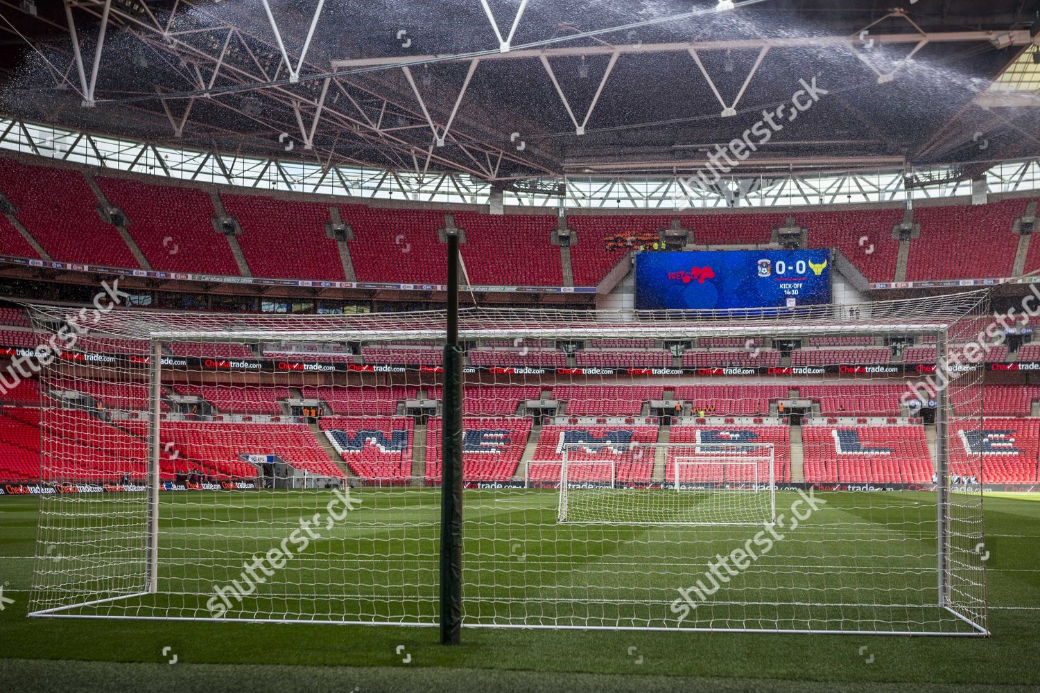 Wembley Stadium Prepares Todays Checkatrade Final Editorial Stock Photo ...