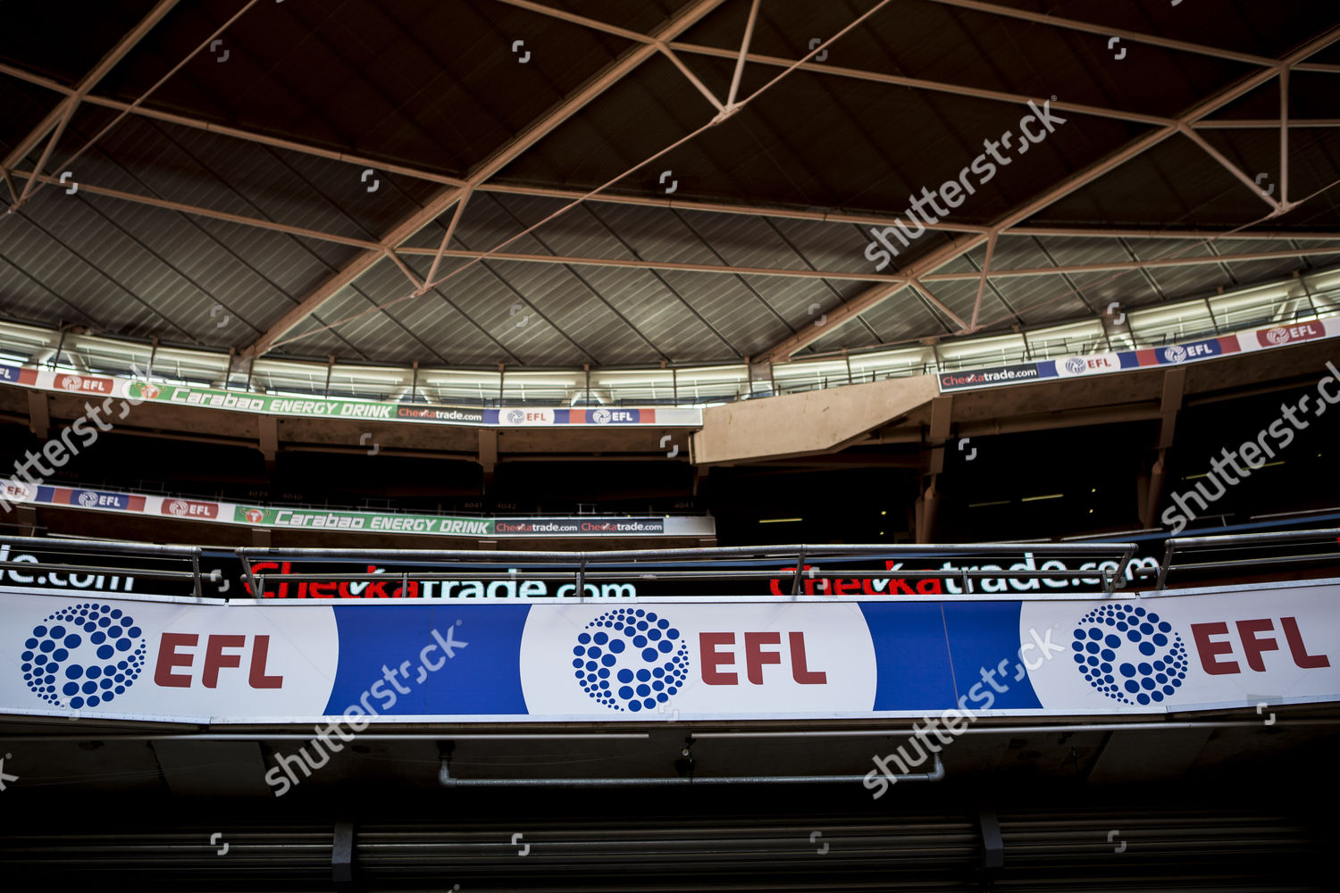 Wembley Stadium Prepares Todays Checkatrade Final Editorial Stock Photo ...