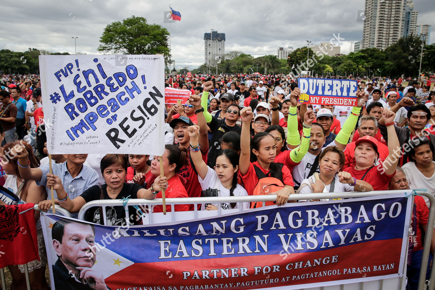 Filipino Supporters Philippine President Rodrigo Duterte Editorial ...