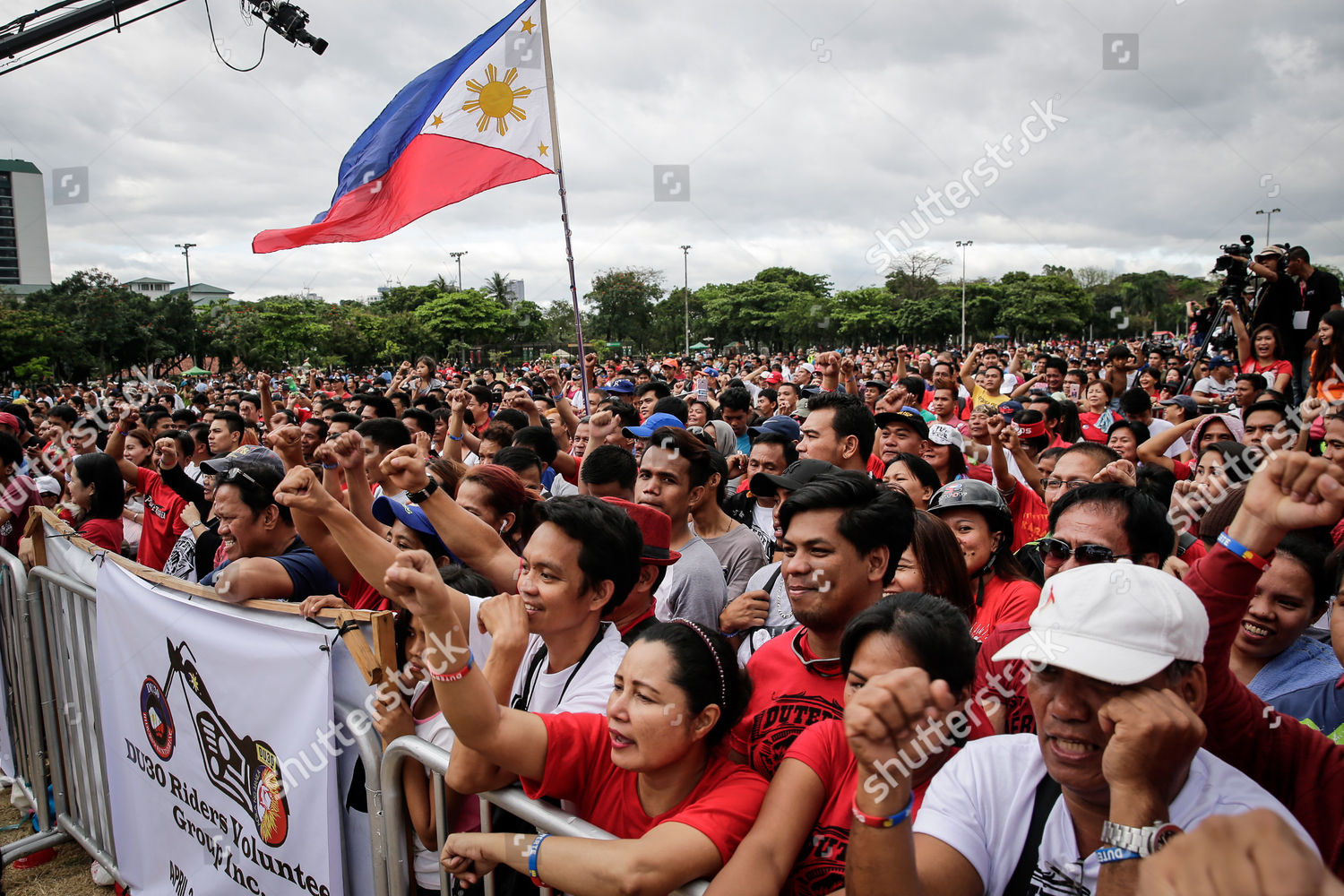 Filipino Supporters Philippine President Rodrigo Duterte Editorial ...