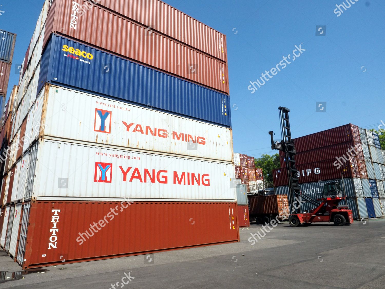 Container Yard Taoyuan County Northern Taiwan Editorial Stock Photo ...