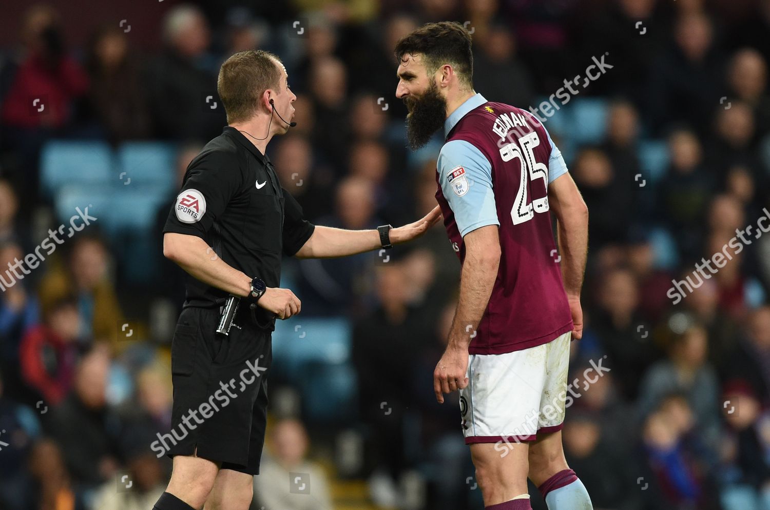 Mile Jedinak Aston Villa Shouts Referee Editorial Stock Photo - Stock ...