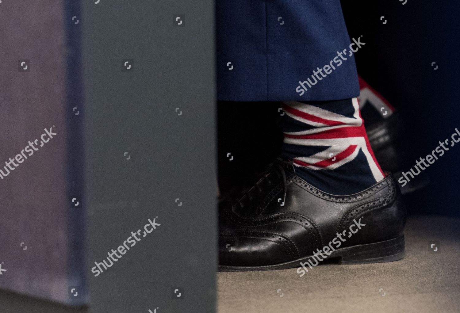 CLOSE-UP UNION JACK SOCKS WORN BY Editorial Stock Photo - Stock Image ...