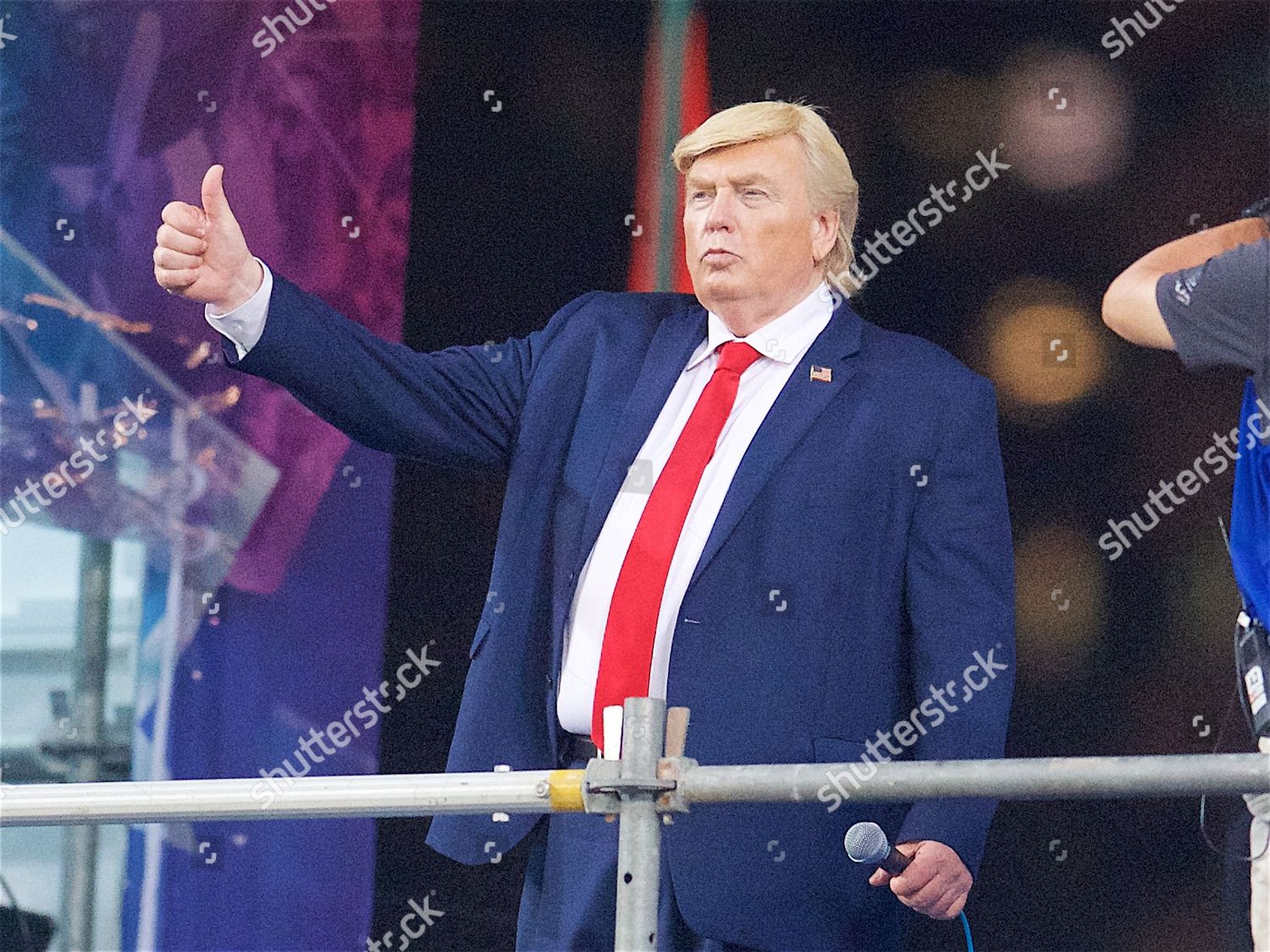 Donald Trump Look Like Entertains Crowd Editorial Stock Photo - Stock ...