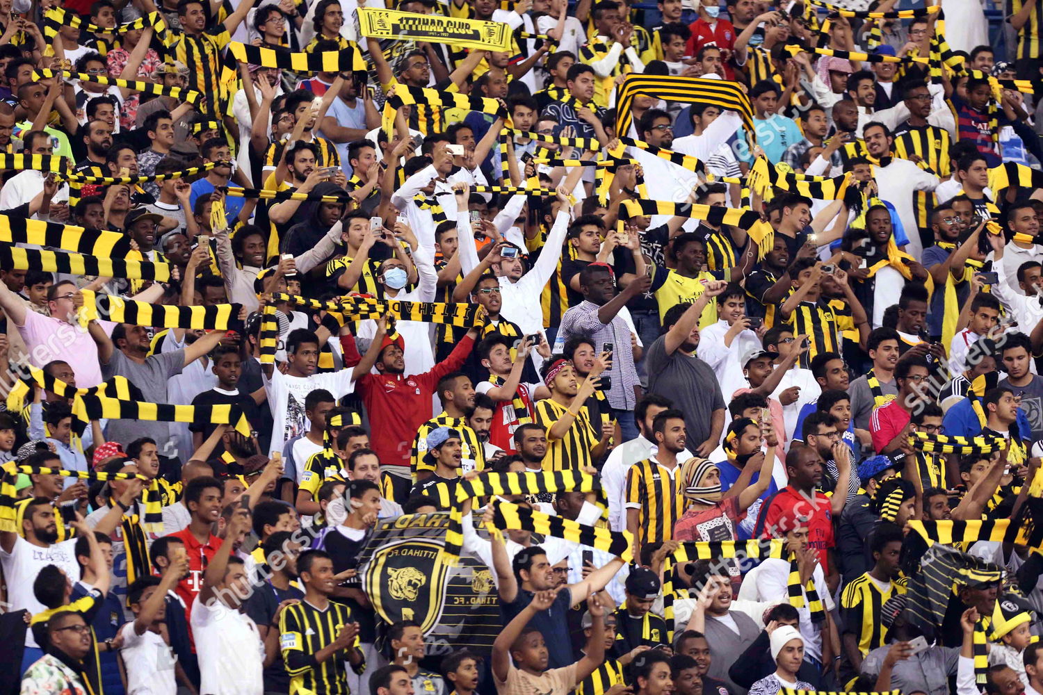 Alittihad Fans Cheer Their Team During Editorial Stock Photo - Stock ...