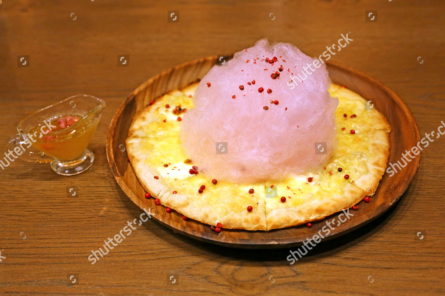 Cherry Blossom Flavour Cotton Candy Pizza Editorial Stock Photo - Stock ...