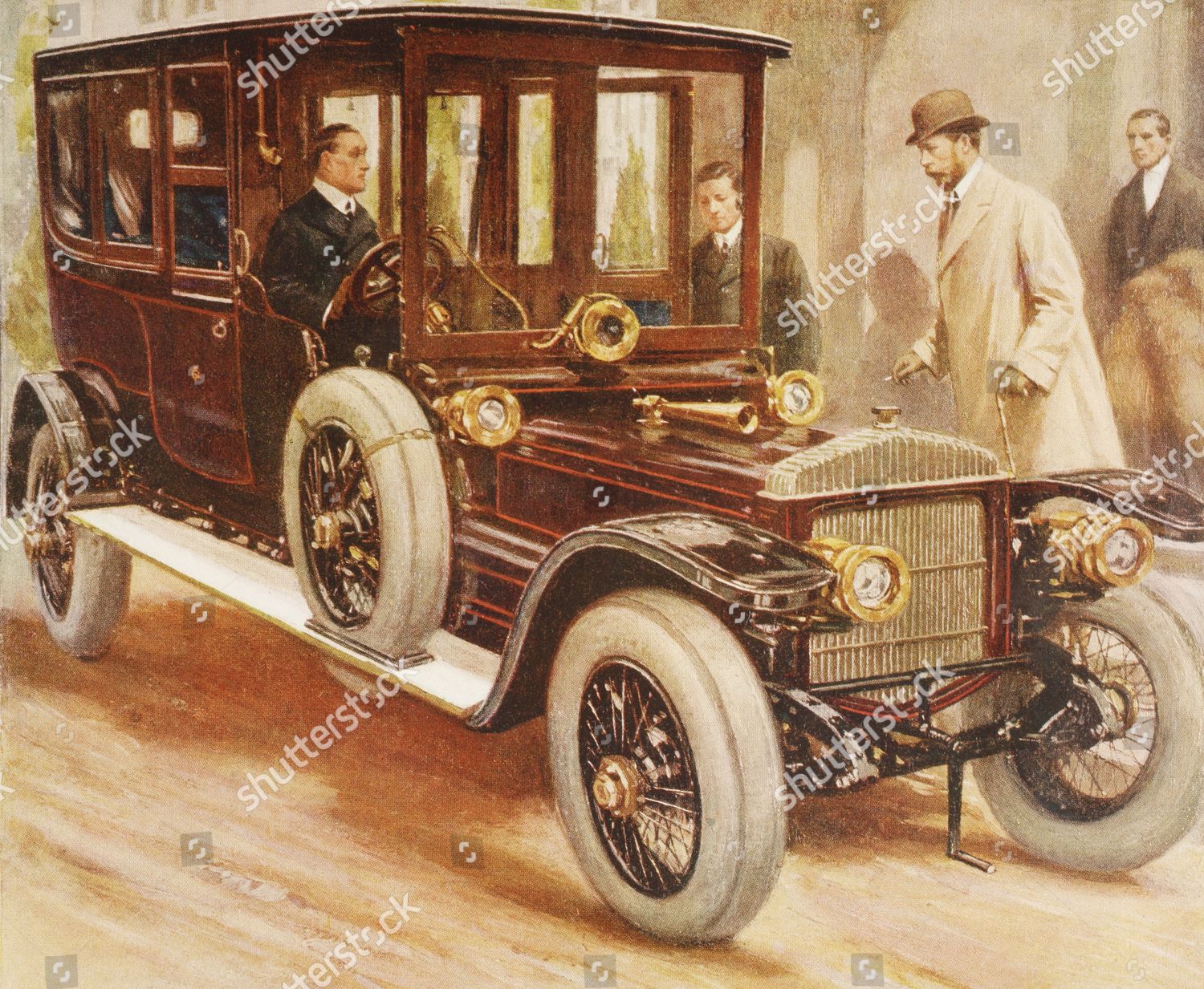 King George V Entering His Daimler Editorial Stock Photo - Stock Image ...