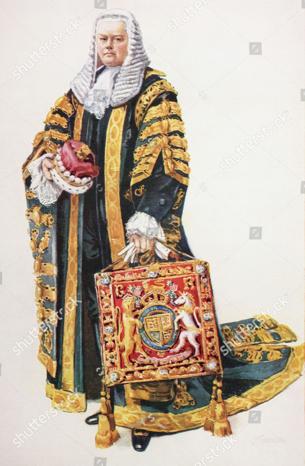 Lord High Chancellor Britain His Coronation Editorial Stock Photo ...