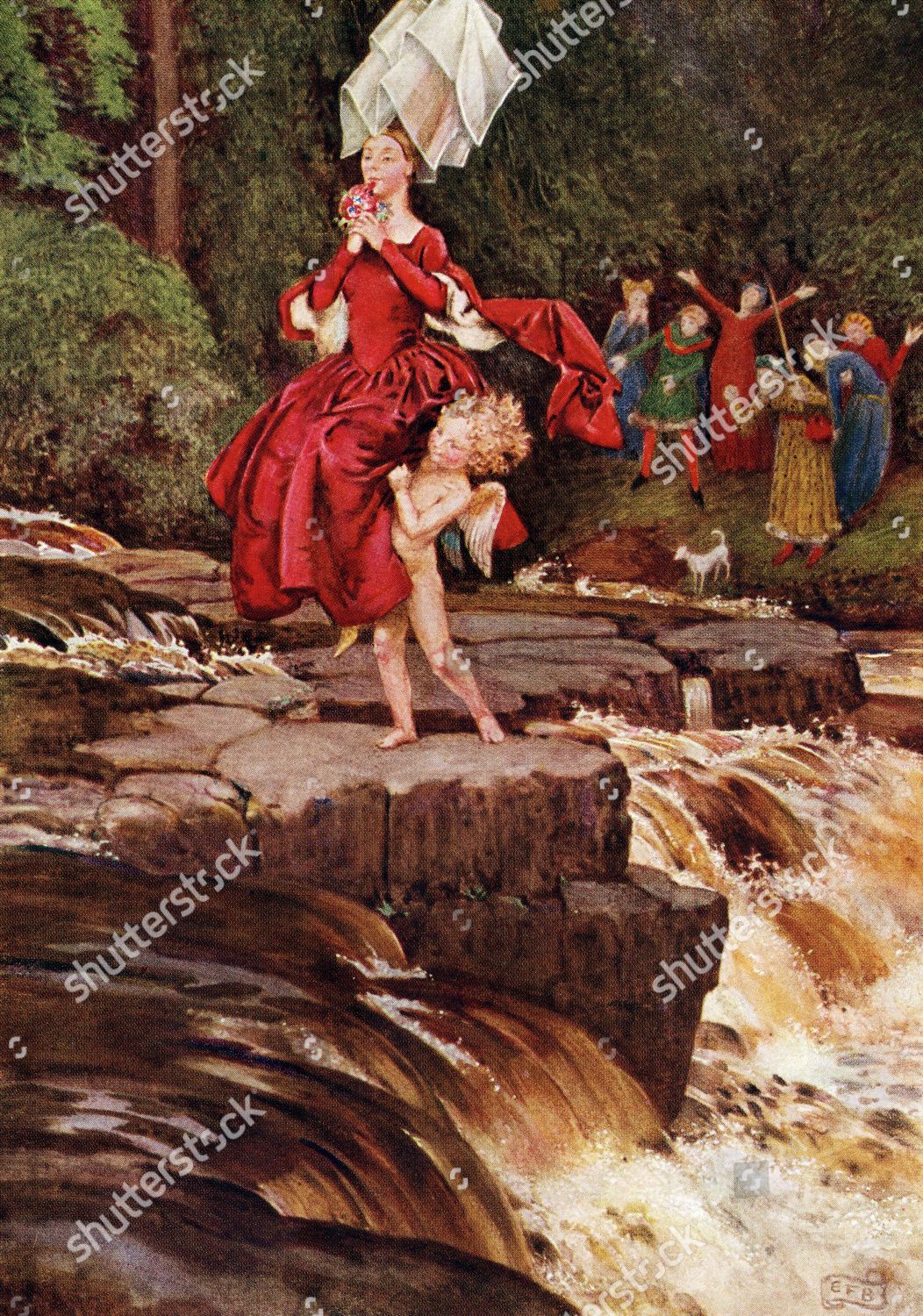 Coloured Illustration By Eleanor Fortescue Brickdale Editorial Stock ...
