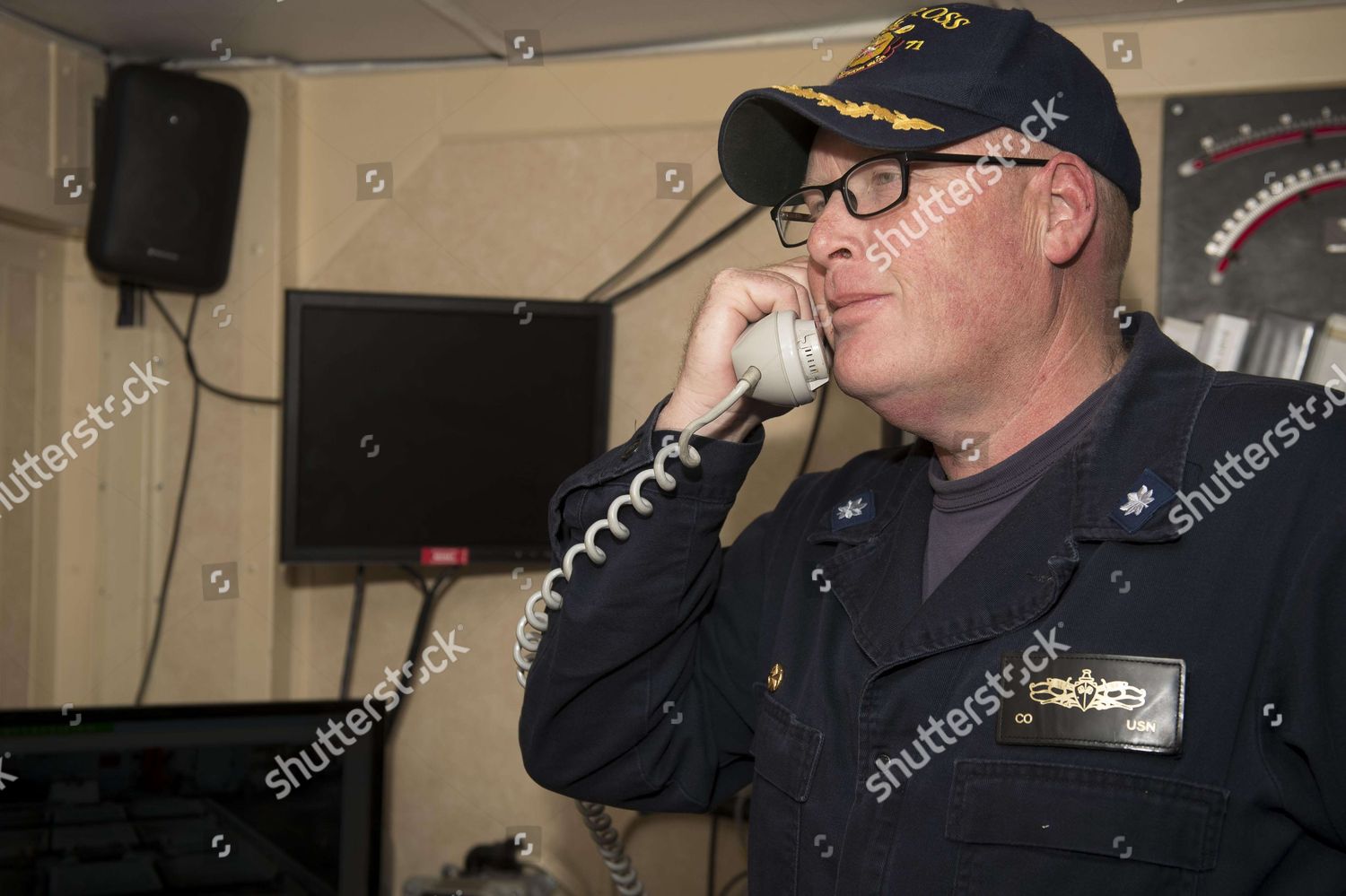 Russell Caldwell Commanding Officer Uss Ross Editorial Stock Photo ...