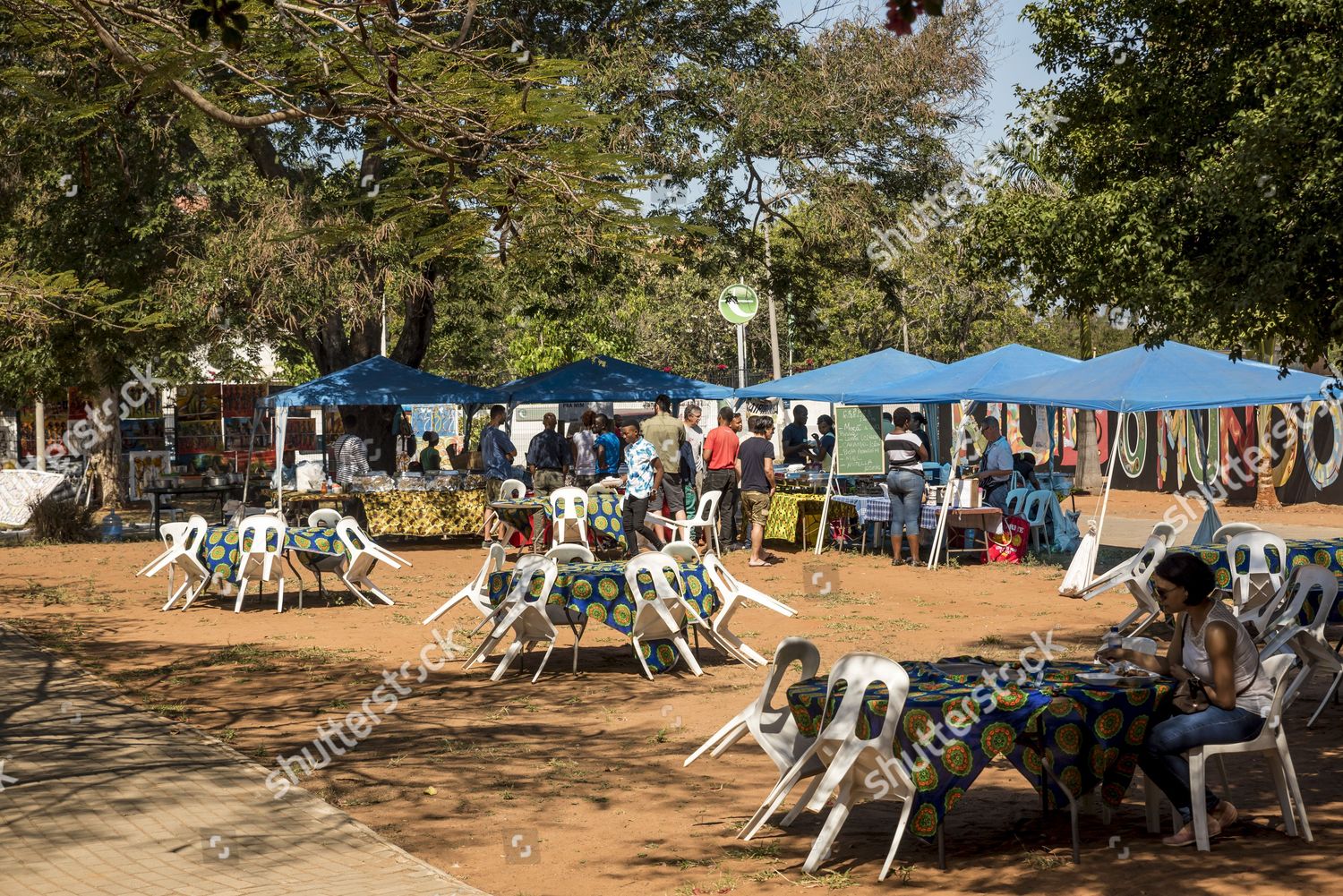 Africa Crafts Flowers Food Market Feima Editorial Stock Photo - Stock ...