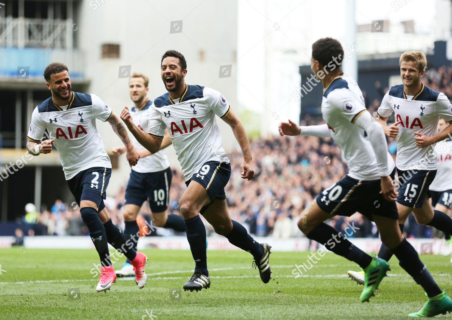 Mousa Dembele Spurs Celebrates His 1st Editorial Stock Photo - Stock ...