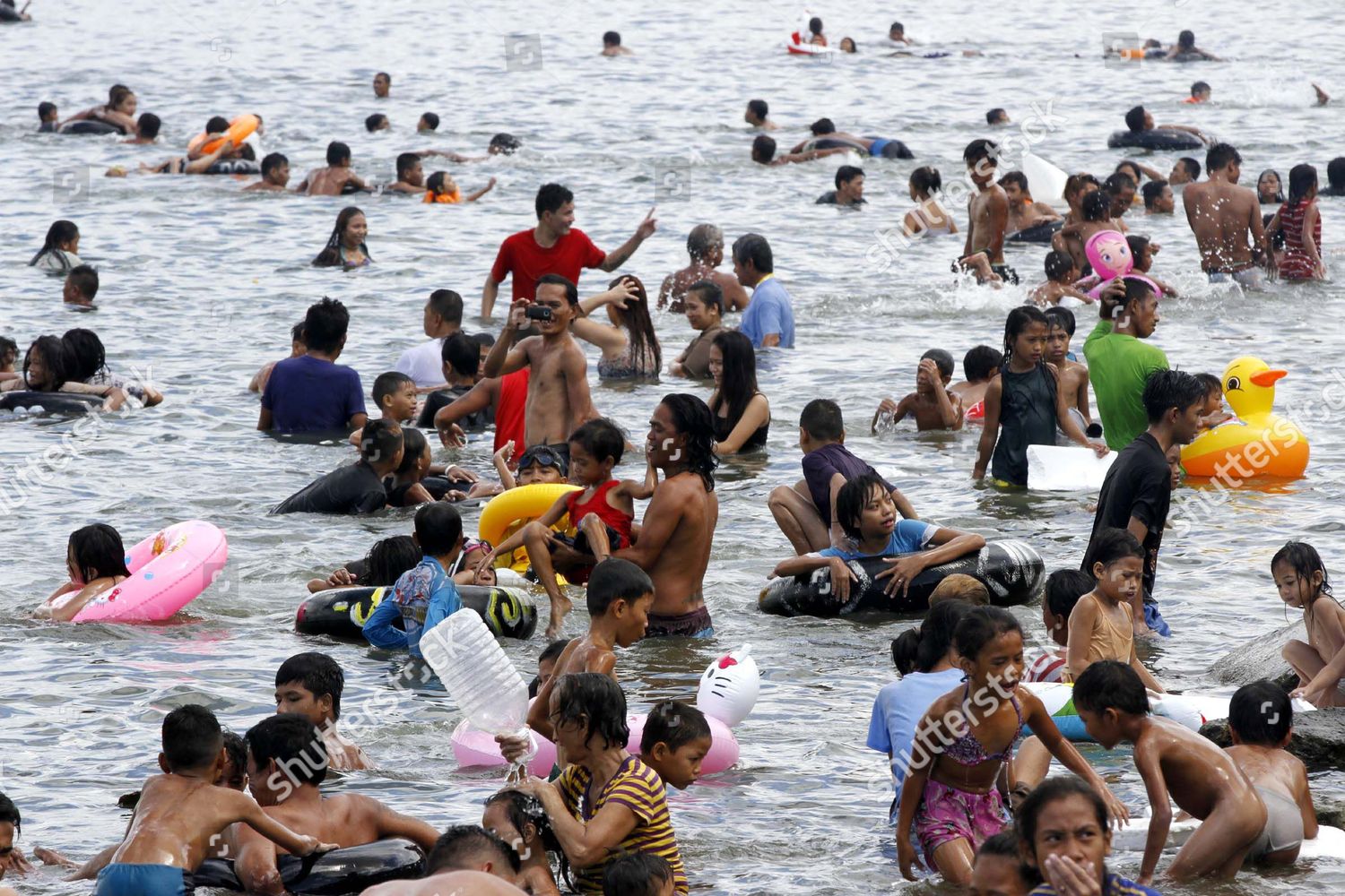 Filipinos Go Swim Mark Easter Sunday Editorial Stock Photo - Stock ...