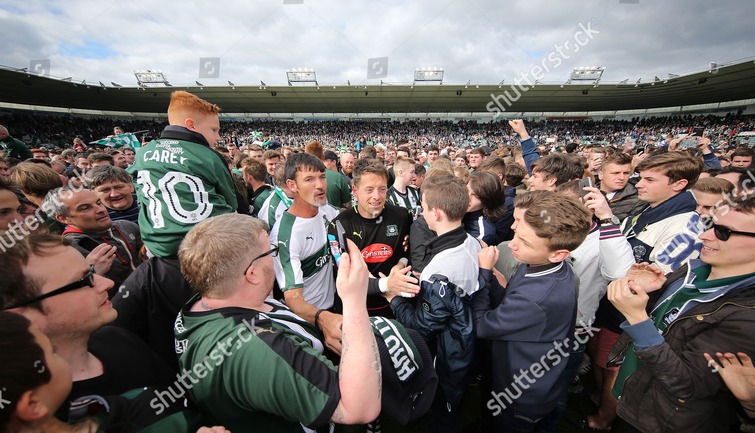 Luke Mccormick Goalkeeper Plymouth Argyle Mobbed Editorial Stock Photo ...