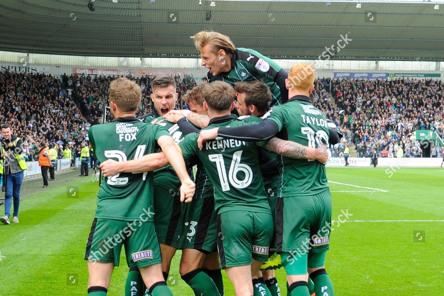 Jake Jervis 14 Plymouth Argyle Mobbed Editorial Stock Photo - Stock ...