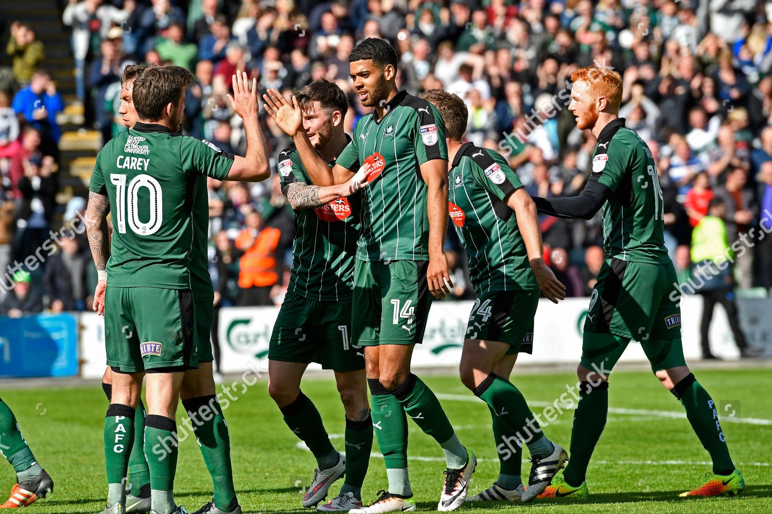 Jake Jervis 14 Plymouth Argyle Celebrates Editorial Stock Photo - Stock ...