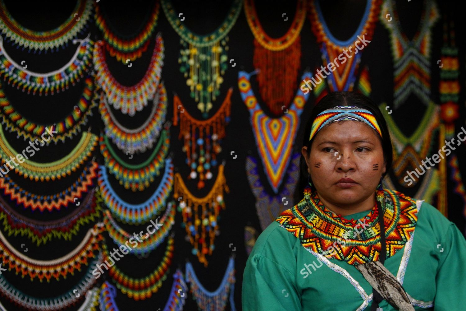 Ethnic Embera Chari Woman Risaralda Department Editorial Stock Photo ...