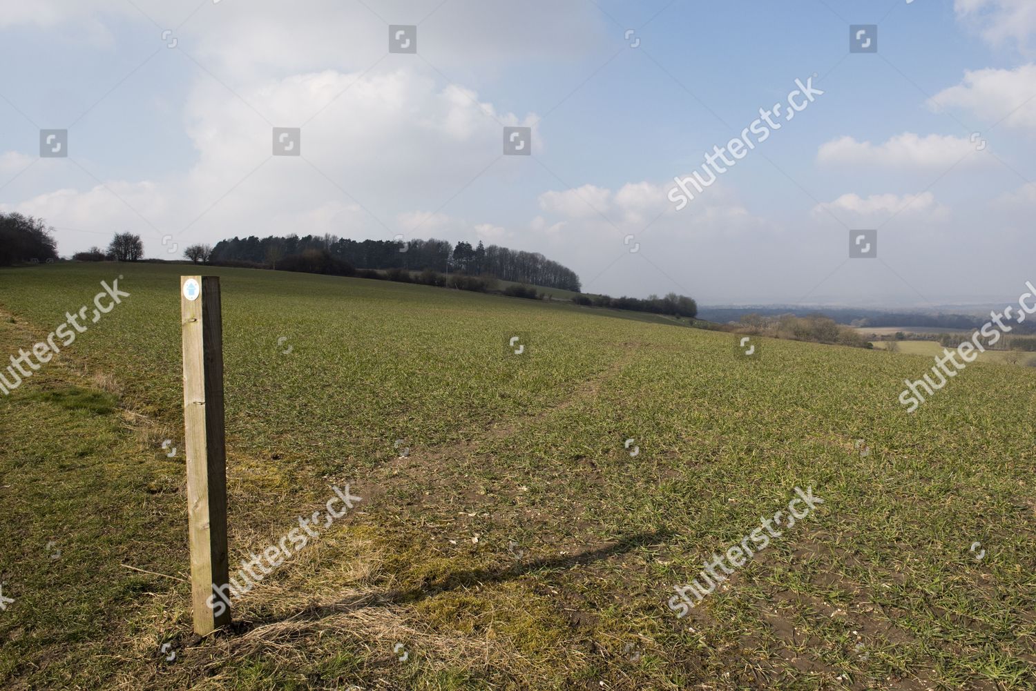 Footpath Sign Path Cut Through Stages Editorial Stock Photo - Stock ...