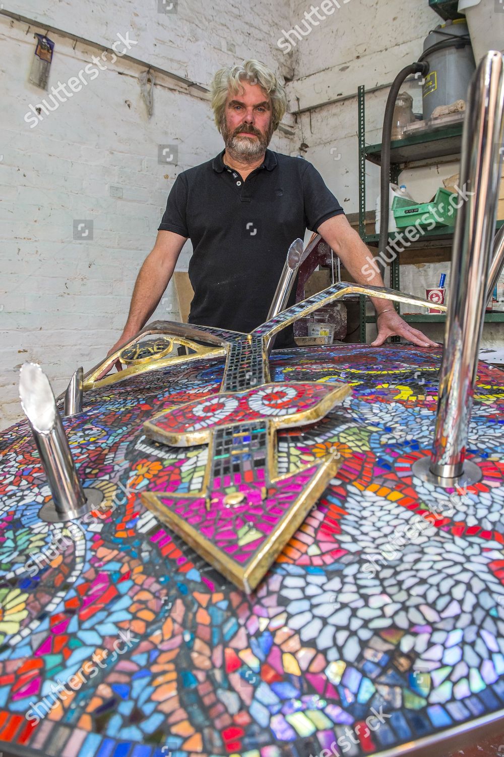 Guy Portelli His Studio His Sculpture Editorial Stock Photo - Stock ...