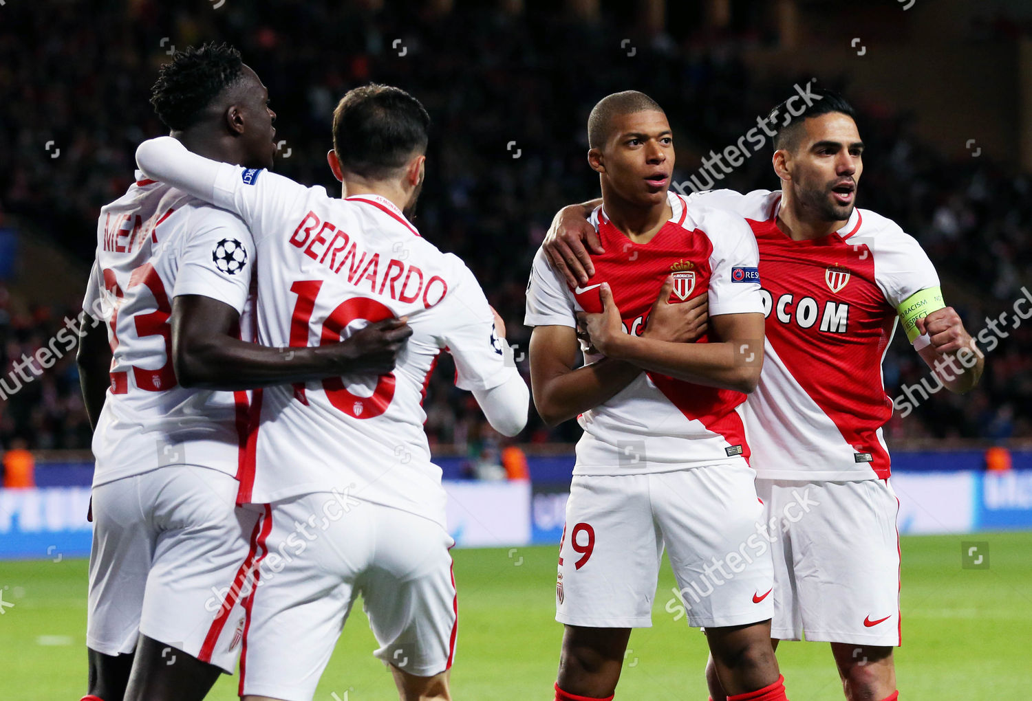 Kylian Mbappe Monaco Celebrates Scoring Opening Editorial Stock Photo ...