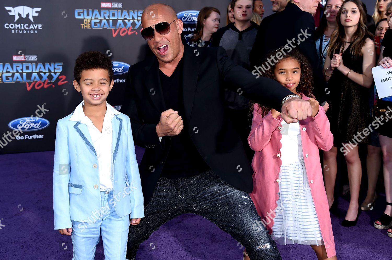 Vin Diesel Vincent Riley Hania Riley Editorial Stock Photo - Stock ...