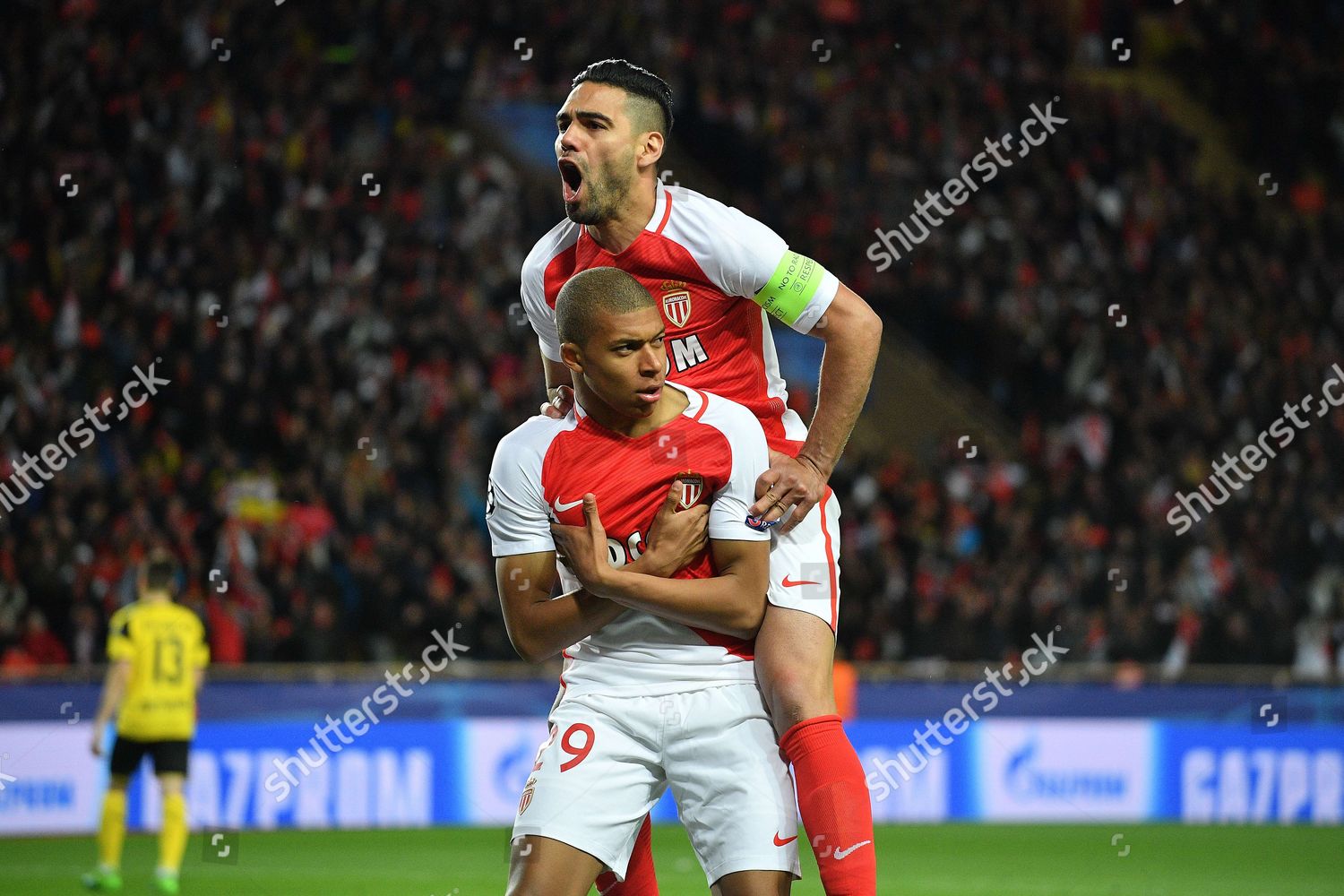 Kylian Mbappe Monaco Celebrates His Goal Editorial Stock Photo - Stock ...