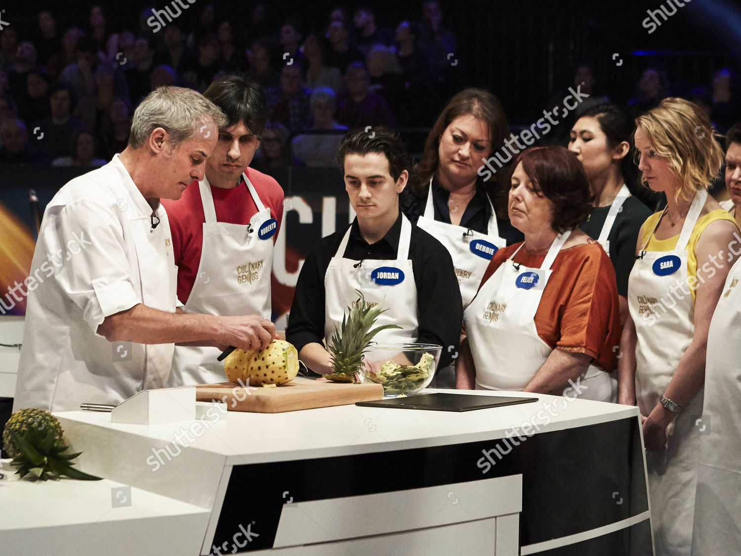Chef Phil Vickery Demonstrates Knife Skills Editorial Stock Photo ...