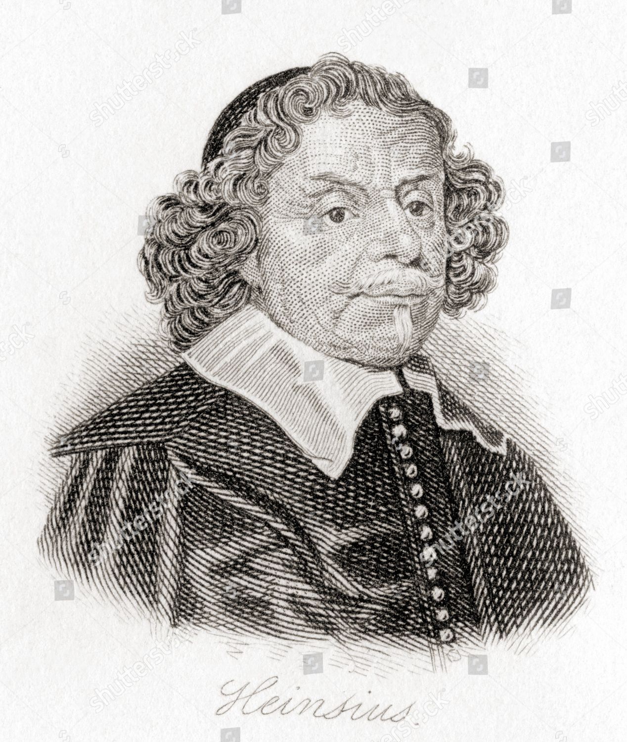 Daniel Heinsius Heins 1580 1655 One Editorial Stock Photo - Stock Image ...
